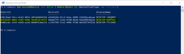 Change Owner for Azure AD joined Windows 10 Devices - .matrixpost.net