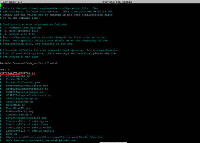SSH Session Timeout – TCP Keepalive - .matrixpost.net