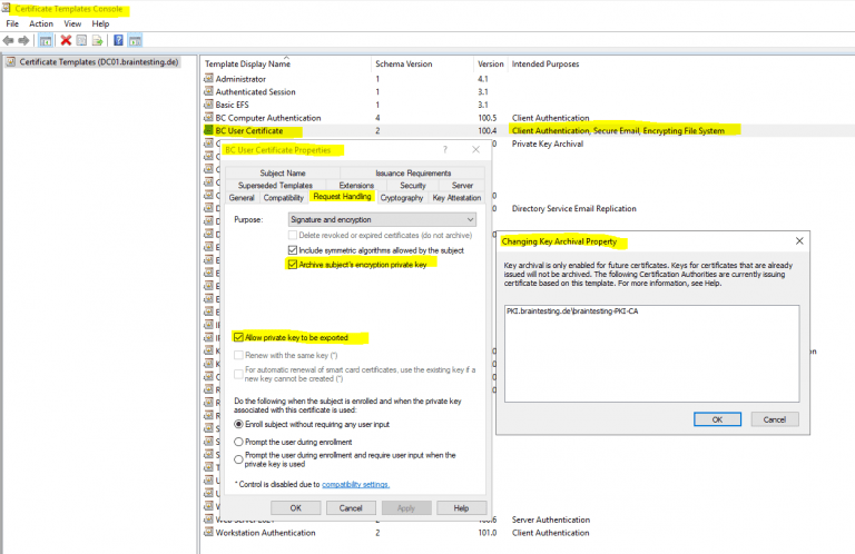 Set up a Key Recovery Server for the Microsoft certification authority ...