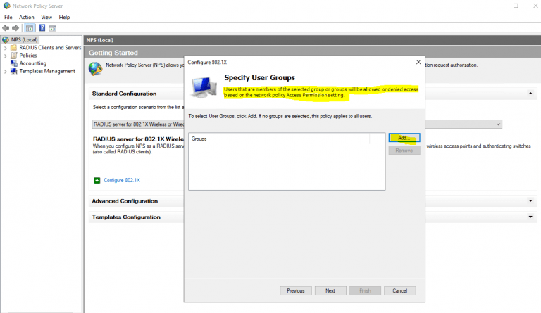 Set up a RADIUS Server on Windows Server 2019 for 802.1X Wireless ...