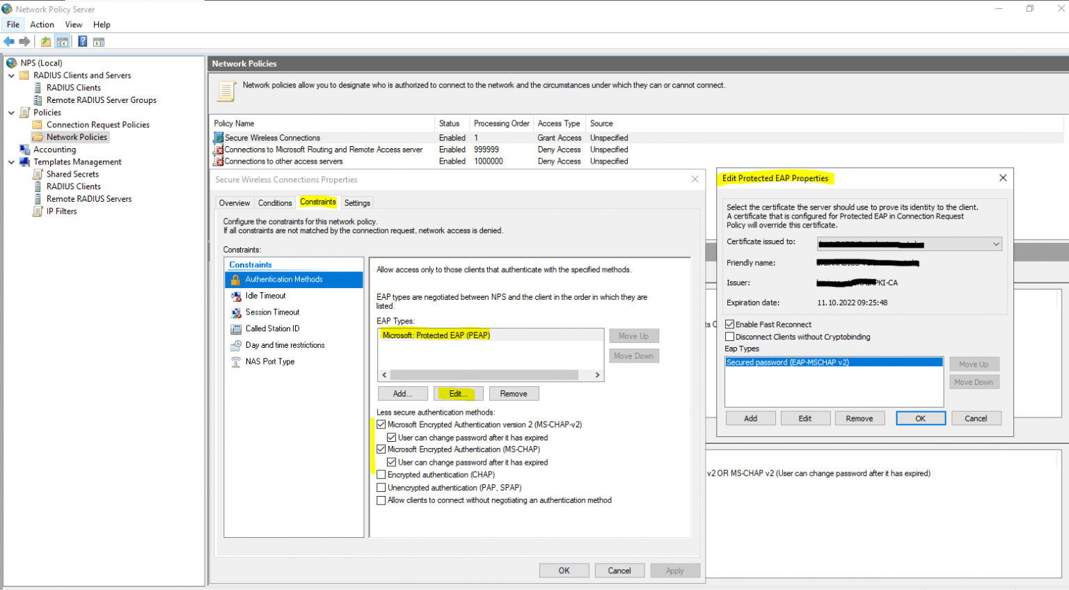 Set up a RADIUS Server on Windows Server 2019 for 802.1X Wireless ...