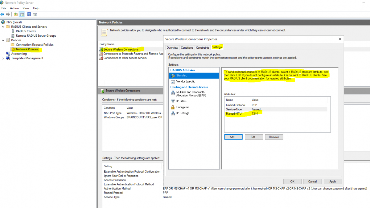 Wireless 802.11 RADIUS Authentication over Site-to-Site IPSec VPN ...