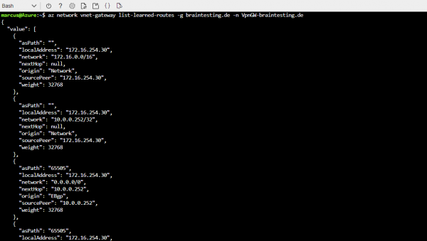 Azure VNet Routing - .matrixpost.net