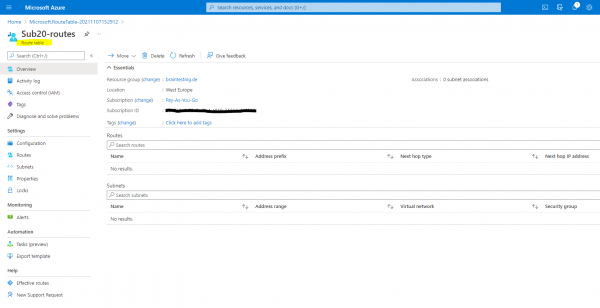 Azure VNet Routing - .matrixpost.net