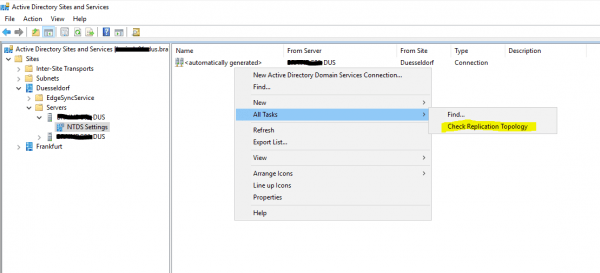 Force rebuild Active Directory Replication Topology across Site Links - .matrixpost.net