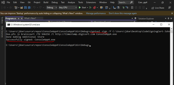 Code Signing in Visual Studio - .matrixpost.net