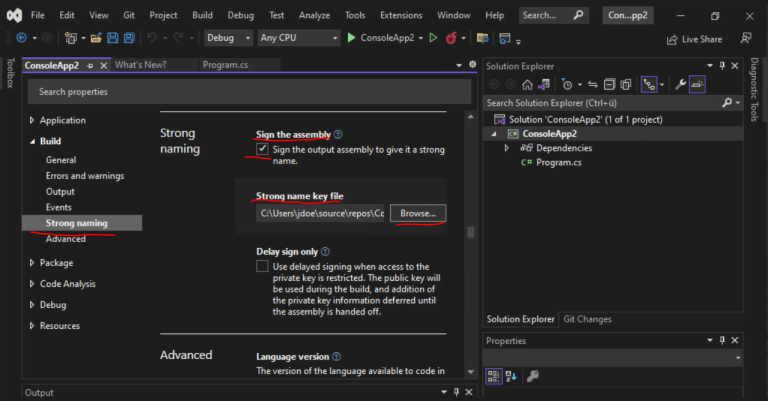 Code Signing in Visual Studio - .matrixpost.net