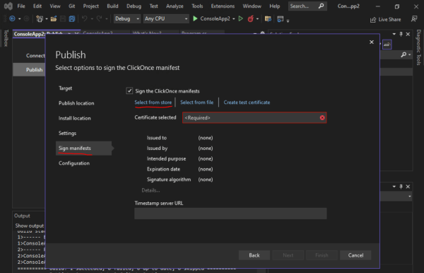 Code Signing in Visual Studio - .matrixpost.net