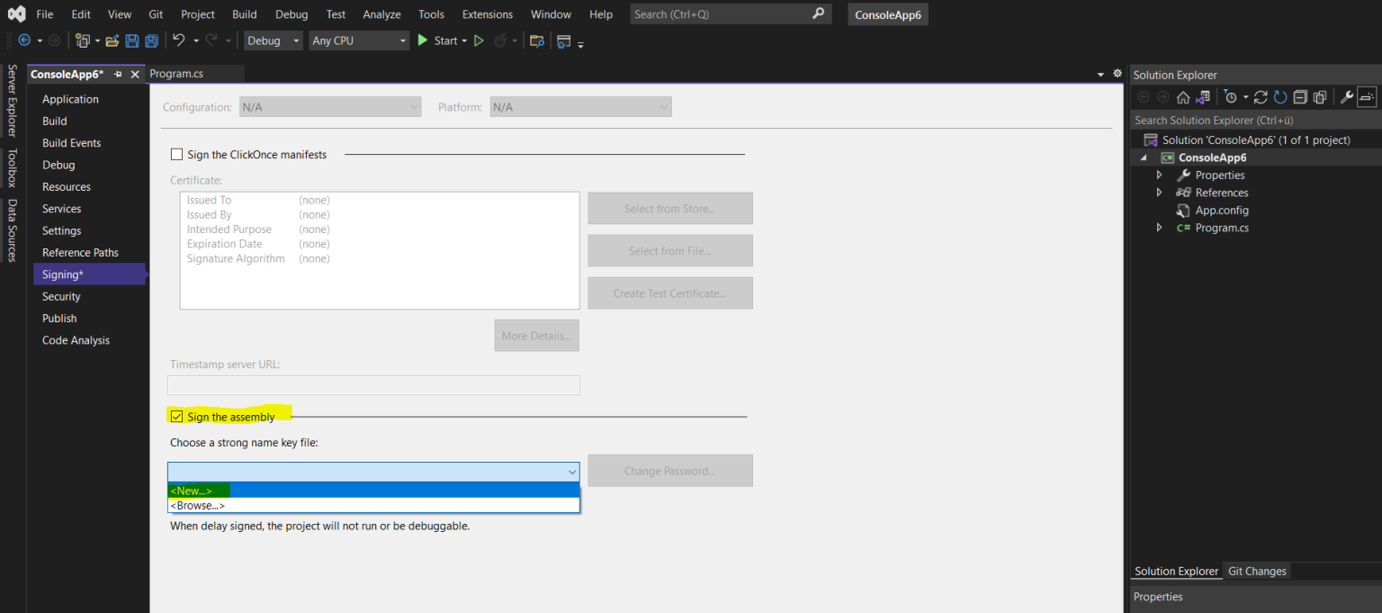 Code Signing in Visual Studio - .matrixpost.net