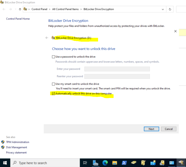 Domain Controller Protection Via Bitlocker Drive Encryption