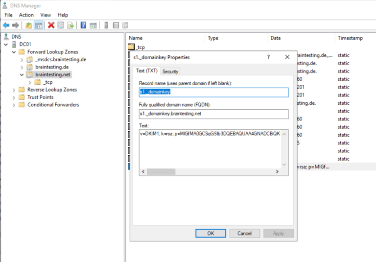 Set up DomainKeys Identified Mail (DKIM) on Exchange on-premise - .matrixpost.net