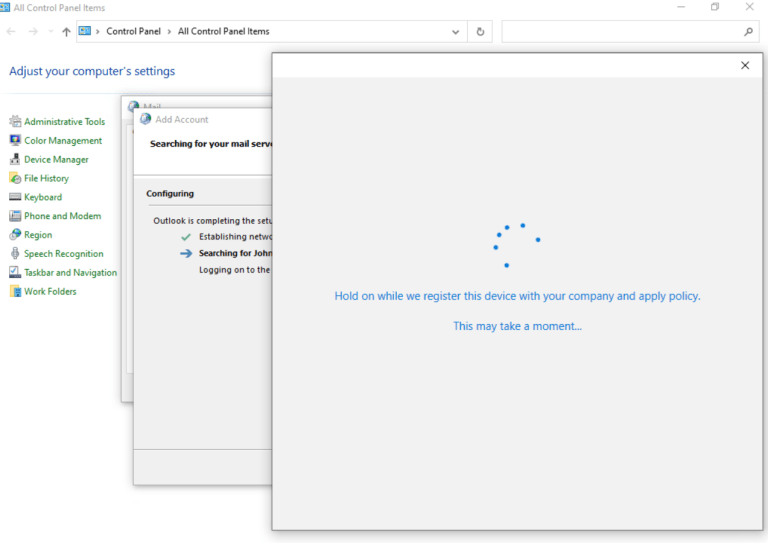 Outlook 20162019 Click To Run Adding Multiple Office 365 E Mail Profiles Sorry Another