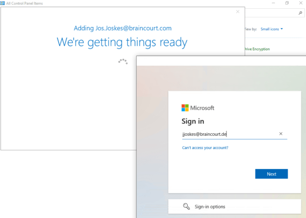 Outlook 20162019 Click To Run Adding Multiple Office 365 E Mail Profiles Sorry Another