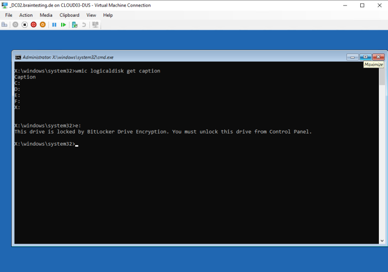 Domain Controller Protection Via Bitlocker Drive Encryption