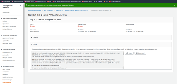 AWS AD Connector Directory - Domain Join - .matrixpost.net