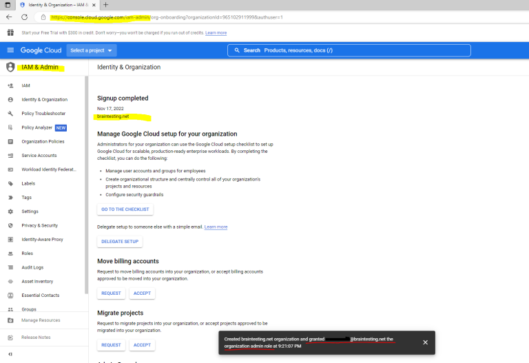 Set up your Organization for Google Cloud - .matrixpost.net