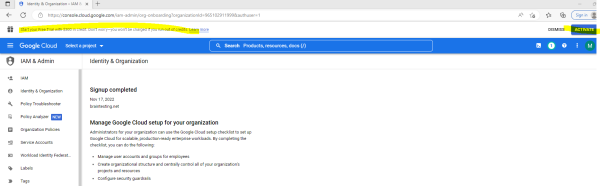 Set up your Organization for Google Cloud - .matrixpost.net