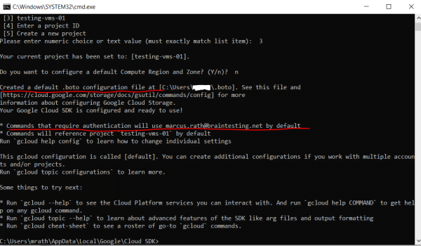 Google Cloud CLI (gcloud) - .matrixpost.net