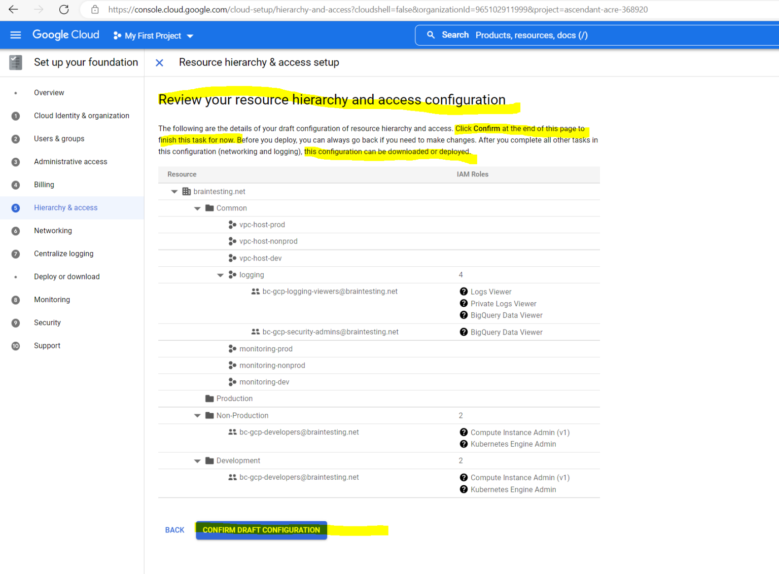 Set up your Organization for Google Cloud Part II - .matrixpost.net