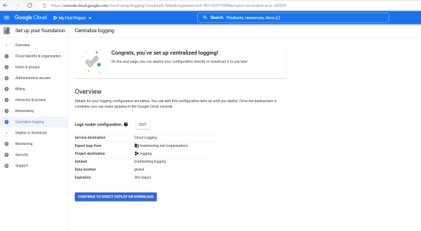 Set up your Organization for Google Cloud Part II - .matrixpost.net