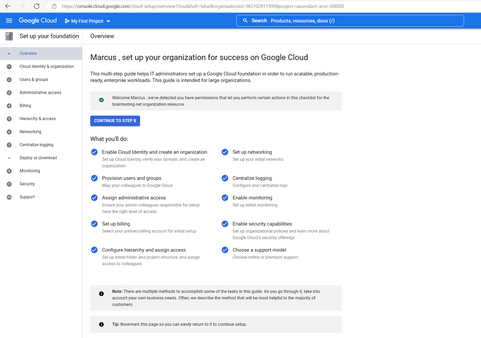 Set up your Organization for Google Cloud Part II - .matrixpost.net
