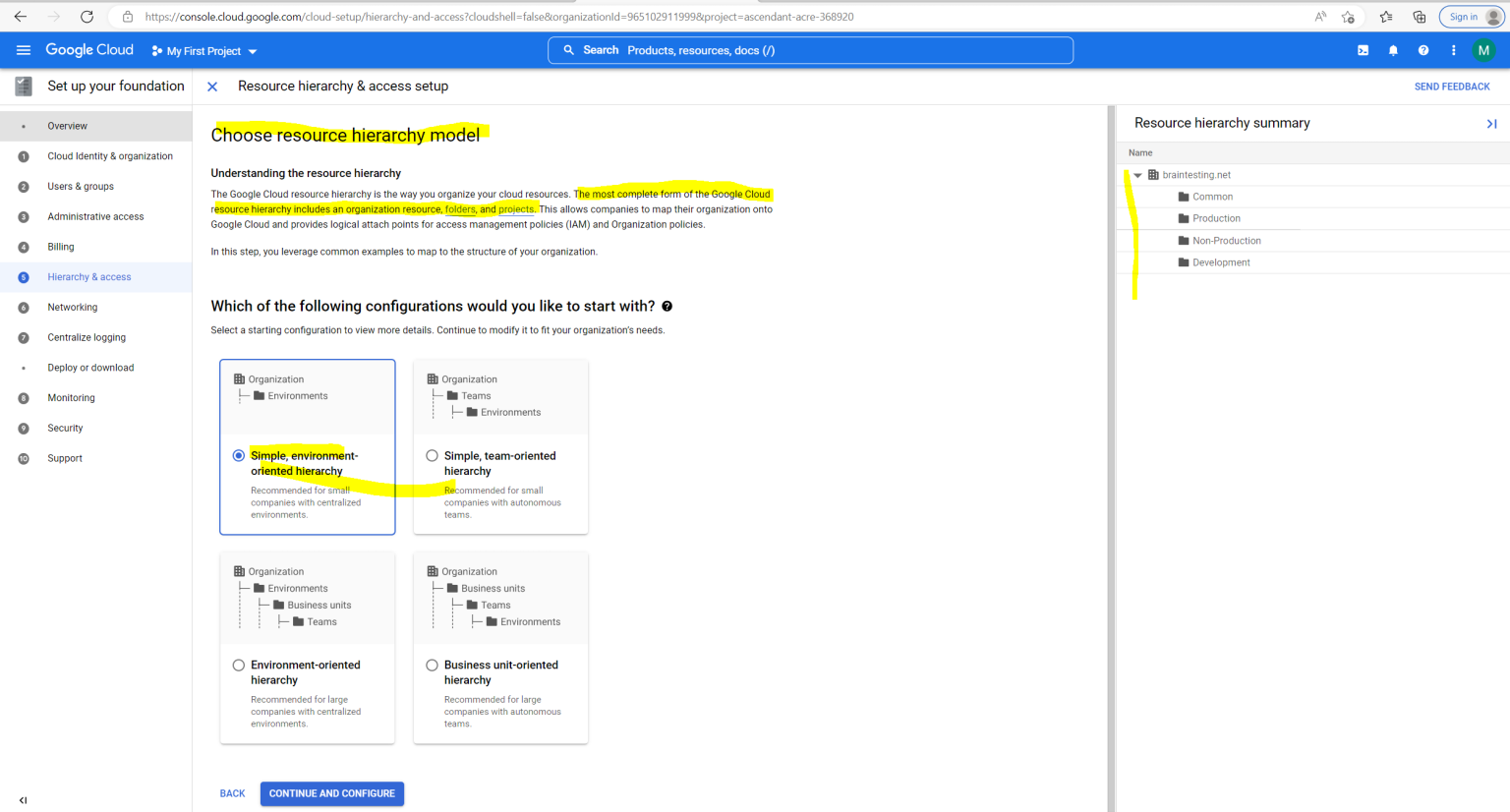 Set up your Organization for Google Cloud Part II - .matrixpost.net