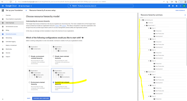 Set up your Organization for Google Cloud Part II - .matrixpost.net