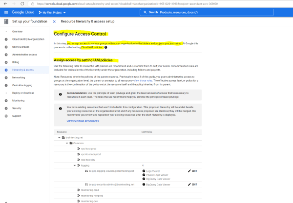Set up your Organization for Google Cloud Part II - .matrixpost.net