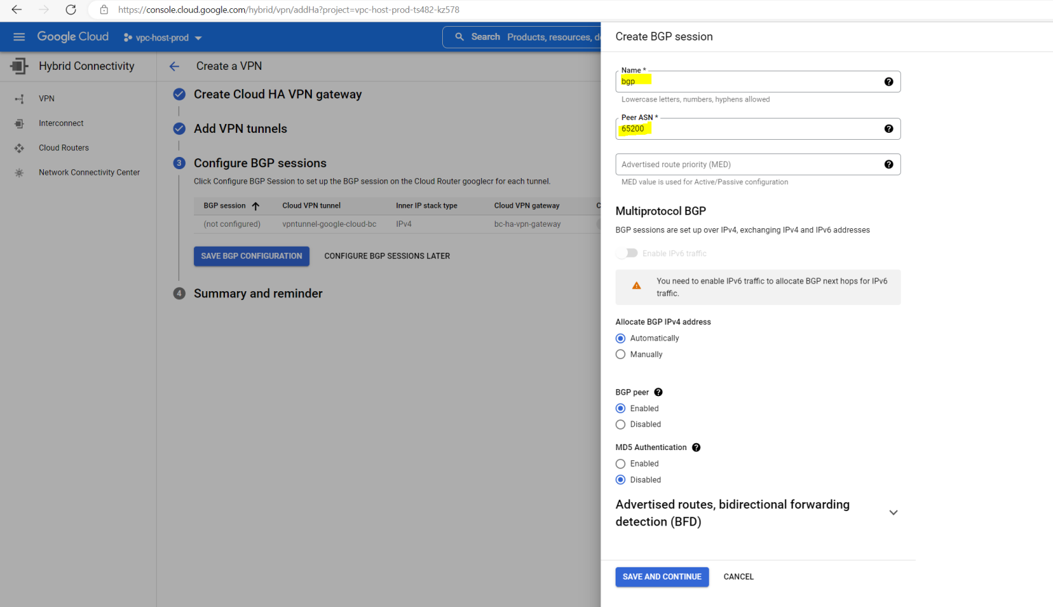 Set up IPSec route-based S2S VPN between pfSense and Google Cloud VPC ...
