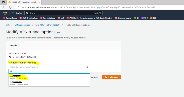 Set up IPSec route-based S2S VPN between pfSense and AWS VPC - .matrixpost.net