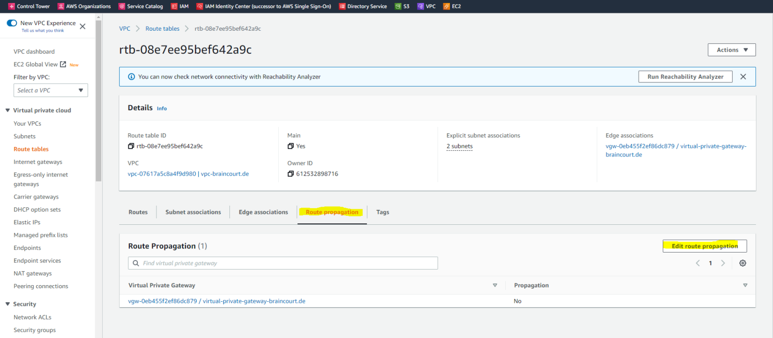 Set up IPSec route-based S2S VPN between pfSense and AWS VPC - .matrixpost.net