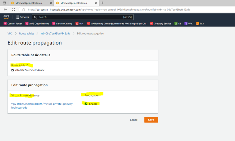 Set up IPSec route-based S2S VPN between pfSense and AWS VPC - .matrixpost.net