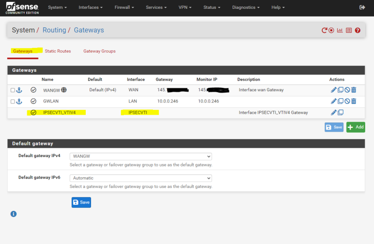 Set up IPSec route-based S2S VPN between pfSense and AWS VPC - .matrixpost.net