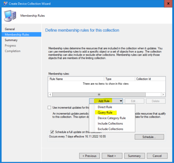 Create a new Device Collection in System Center Configuration Manger ...