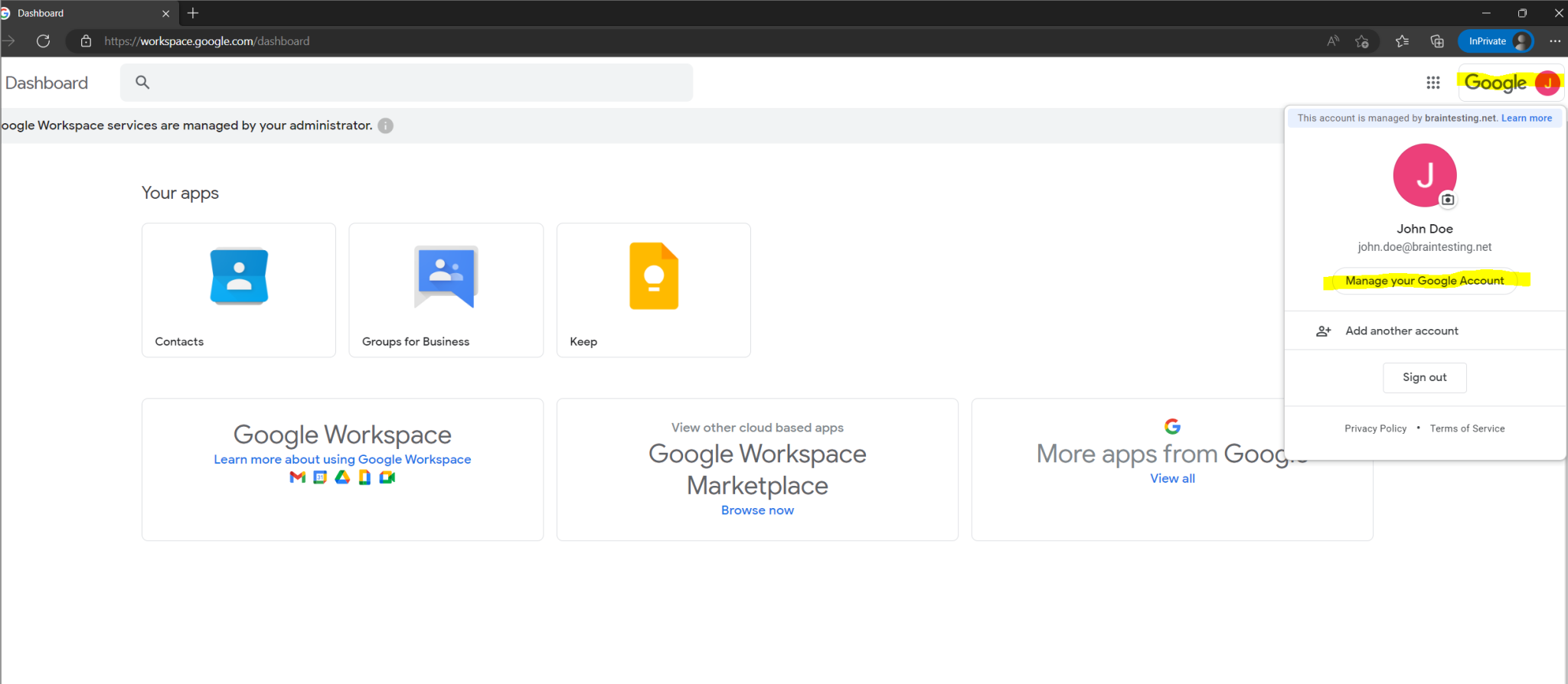 Google Cloud Identity - .matrixpost.net
