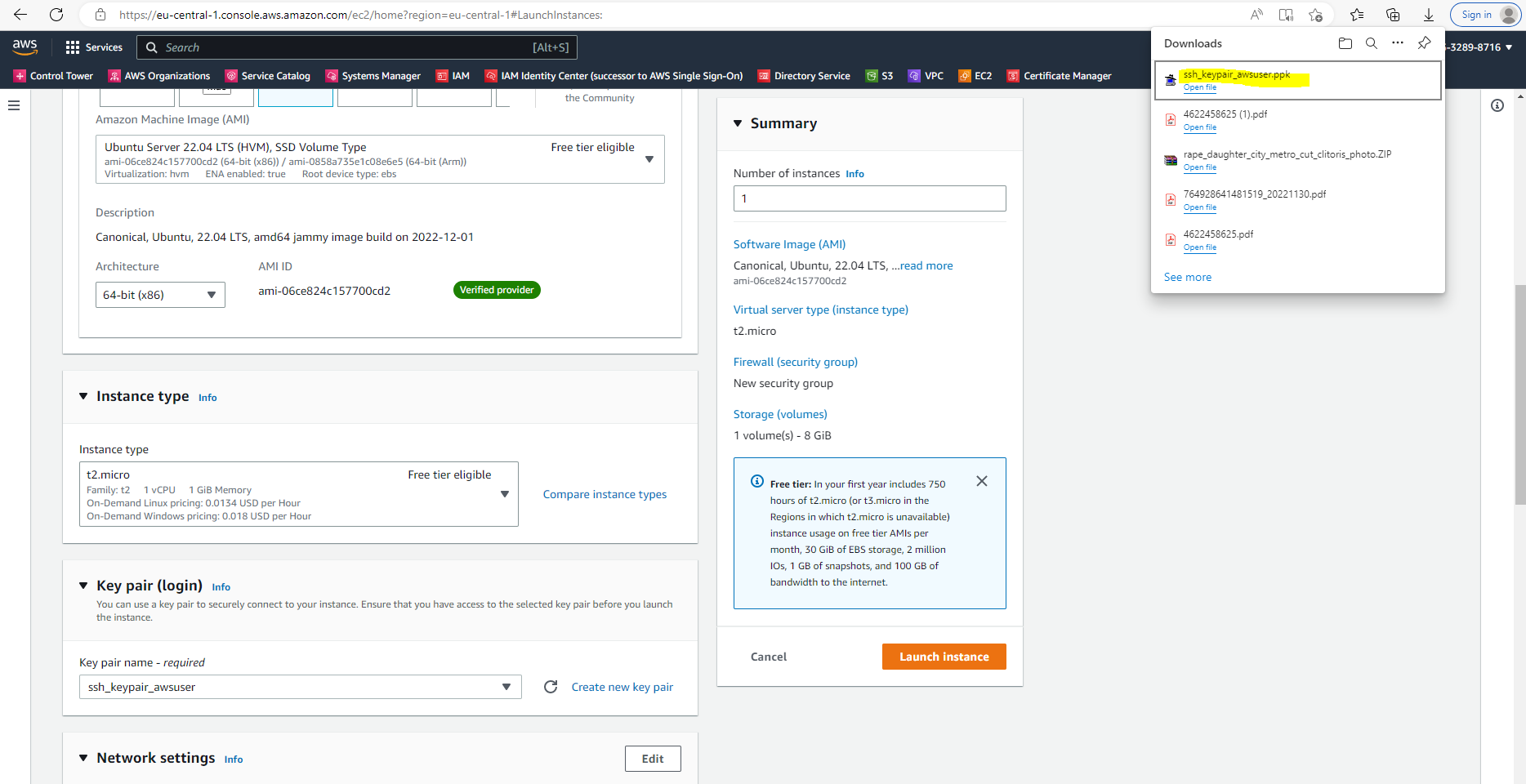 Aws Create A New Linux Vm Instance And Connect To Using Ssh