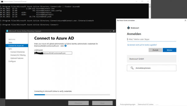 Azure AD Connect – Unable to validate credentials due to an unexpected ...