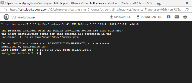 Google Cloud – Create a new Linux VM Instance and Connect to using SSH ...