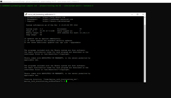 Google Cloud – Create a new Linux VM Instance and Connect to using SSH Metadata - .matrixpost.net