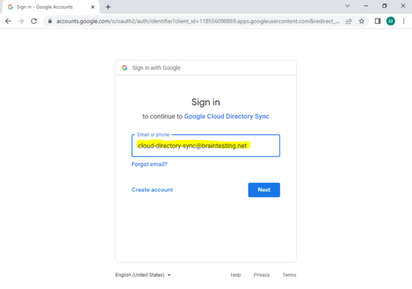 Set up Google Cloud Directory Sync - .matrixpost.net