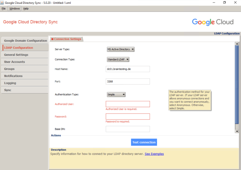 Set up Google Cloud Directory Sync - .matrixpost.net