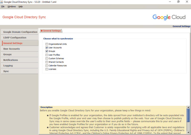Set up Google Cloud Directory Sync - .matrixpost.net