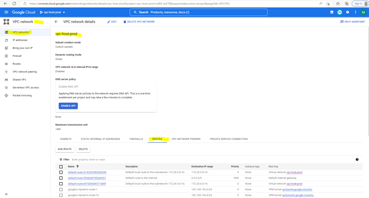 Google Cloud VPC Routing - .matrixpost.net
