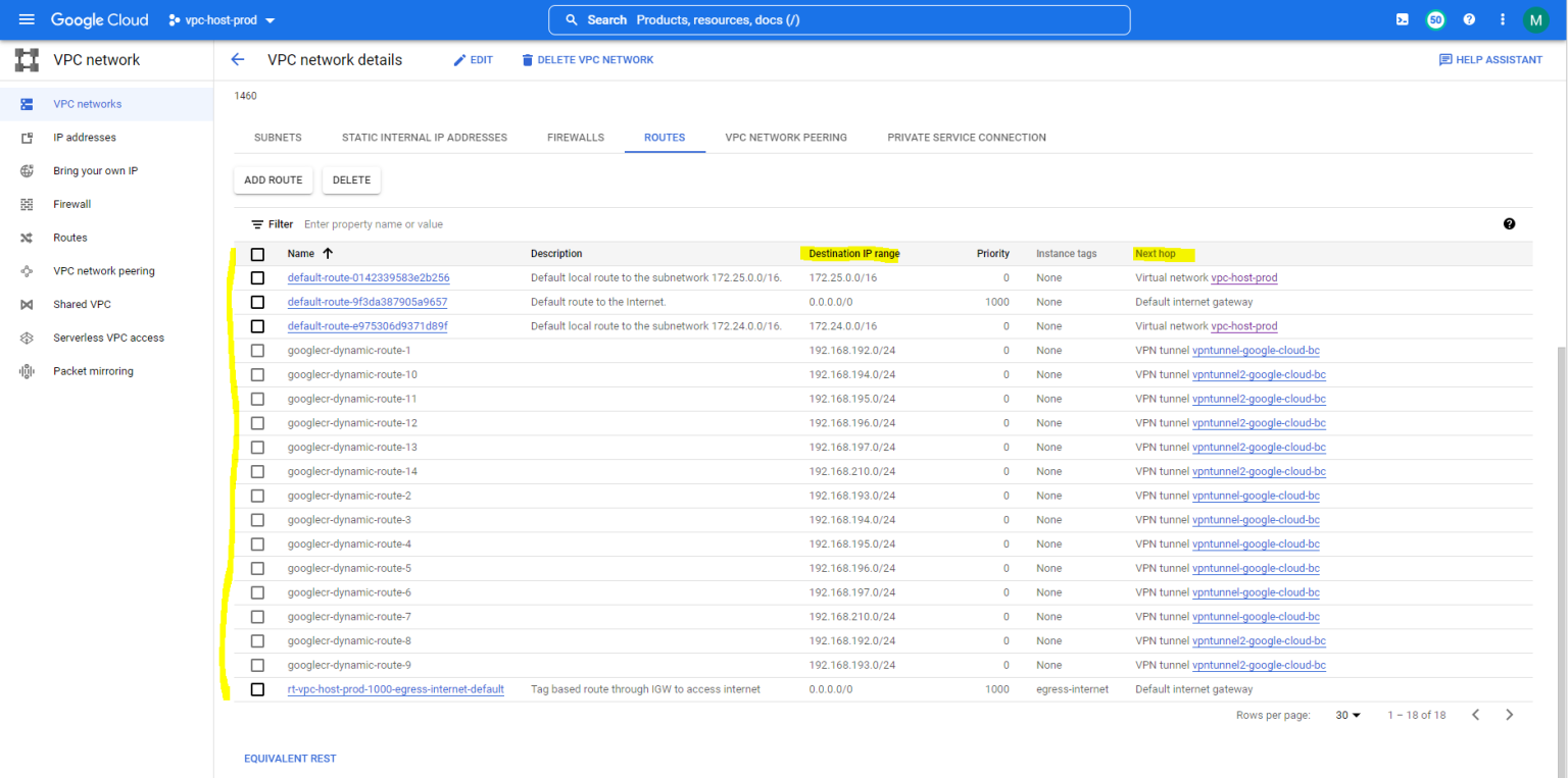 Google Cloud VPC Routing - .matrixpost.net
