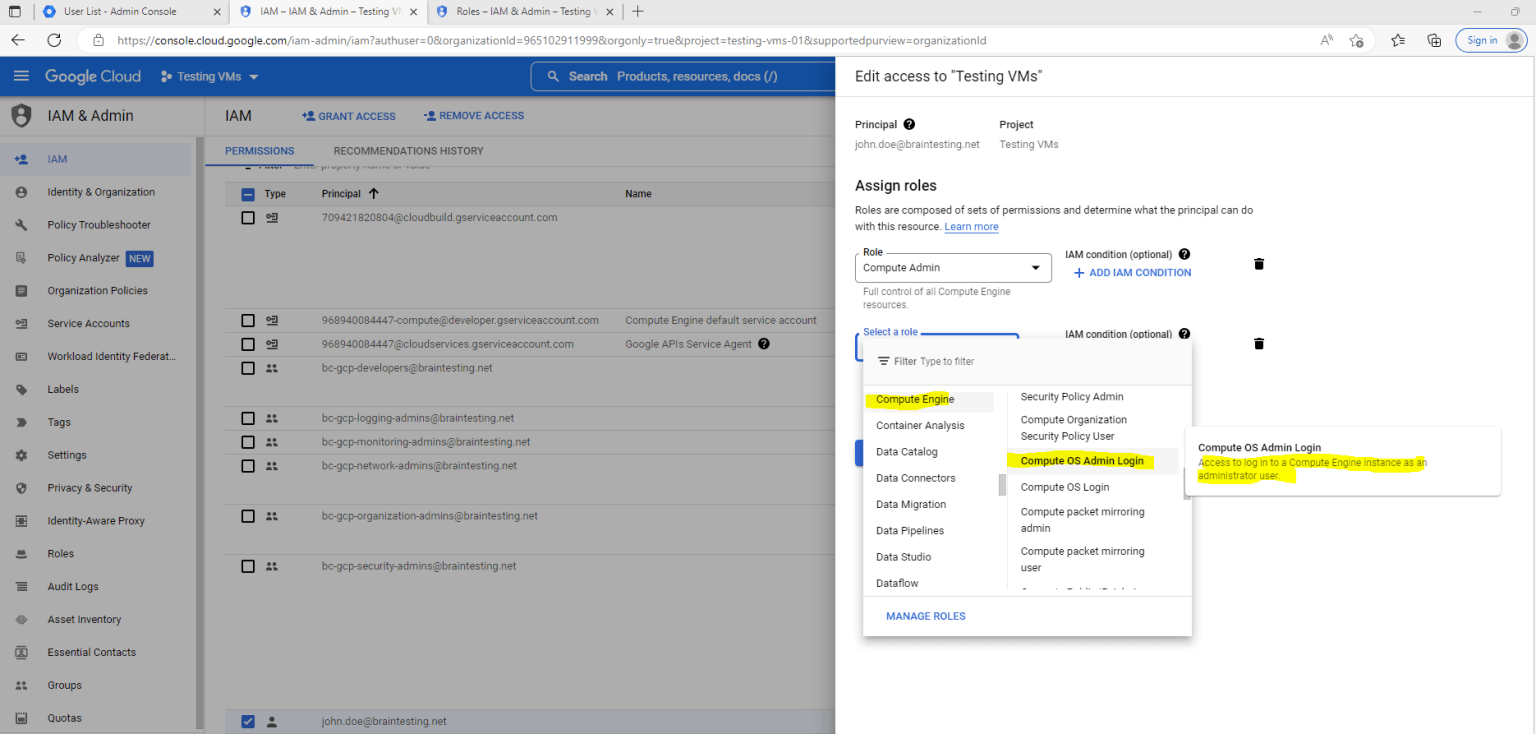 Google Cloud – Connect to Linux VMs using SSH OS Login - .matrixpost.net