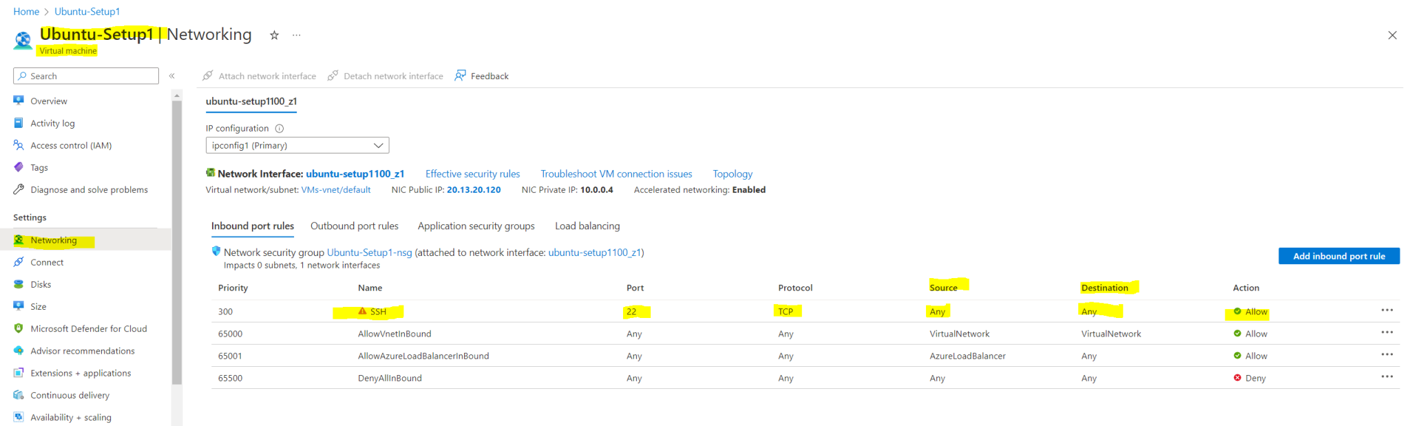 Azure Create A New Linux Vm And Connect To Using Ssh