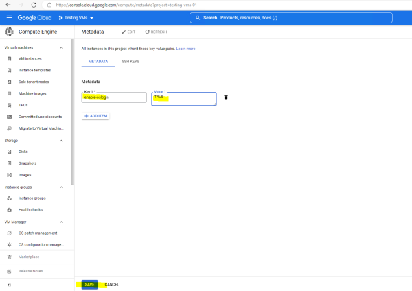 Google Cloud – Connect to Linux VMs using SSH OS Login - .matrixpost.net