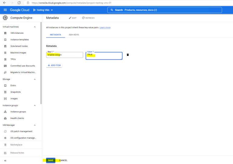 Google Cloud – Connect to Linux VMs using SSH OS Login - .matrixpost.net
