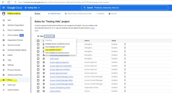 Google Cloud – Connect to Linux VMs using SSH OS Login - .matrixpost.net