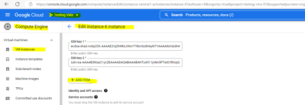 Google Cloud – Create a new Linux VM Instance and Connect to using SSH Metadata - .matrixpost.net